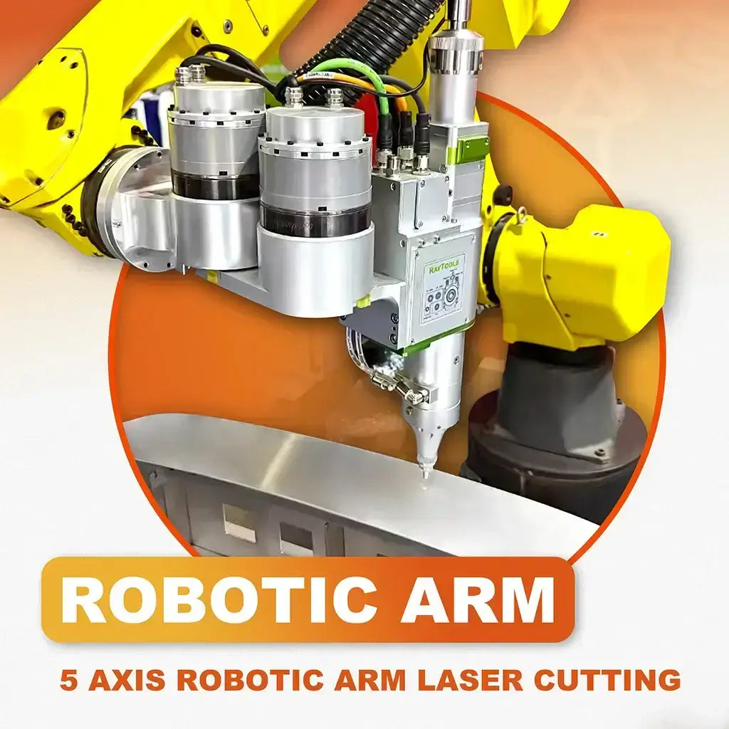 Robotic Arm 3D Laser Cutting | Fanuc Robotics plus Raytools Laser Head ...
